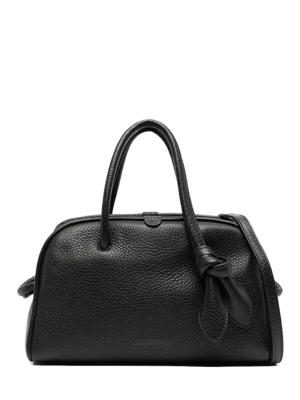 Jacquemus Grained Calfskin Tote Bag - Black