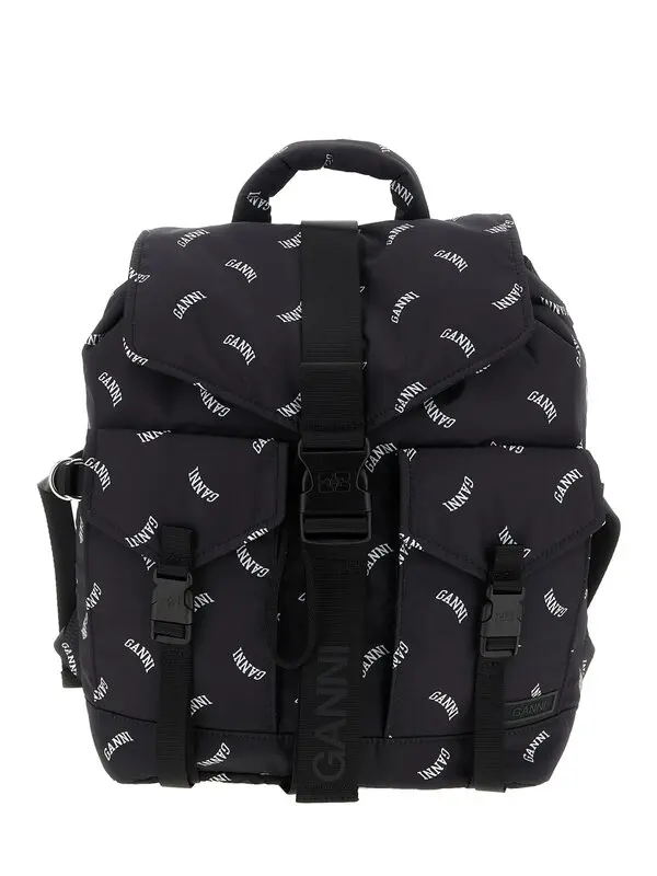GANNI Re-tech' Backpack - Black