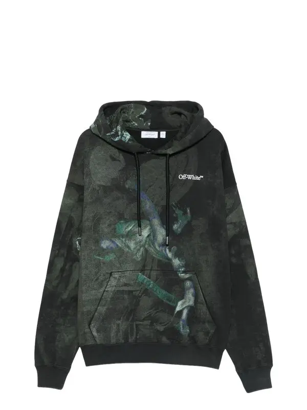 Off-White Dark Painting Skate Hoodie - Multicolor