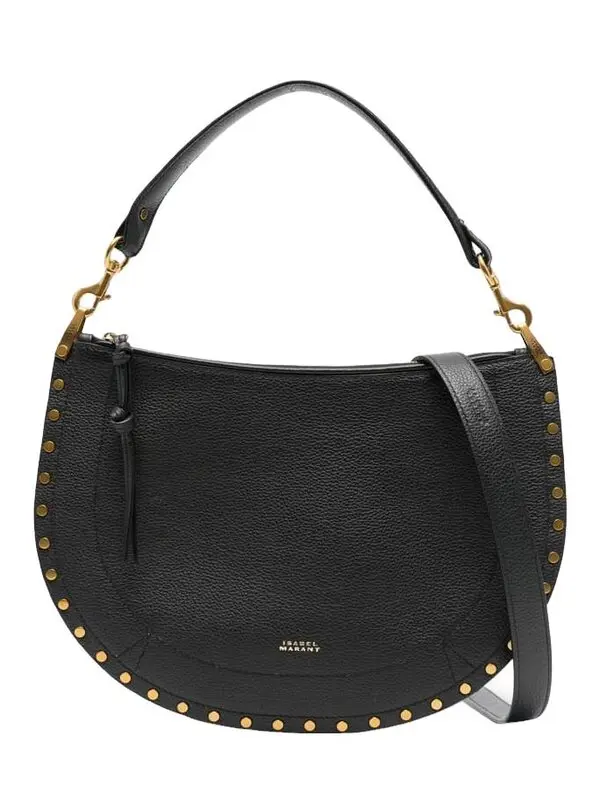Isabel Marant Étoile Grained Leather Satchel And Cross Body Bag - Black