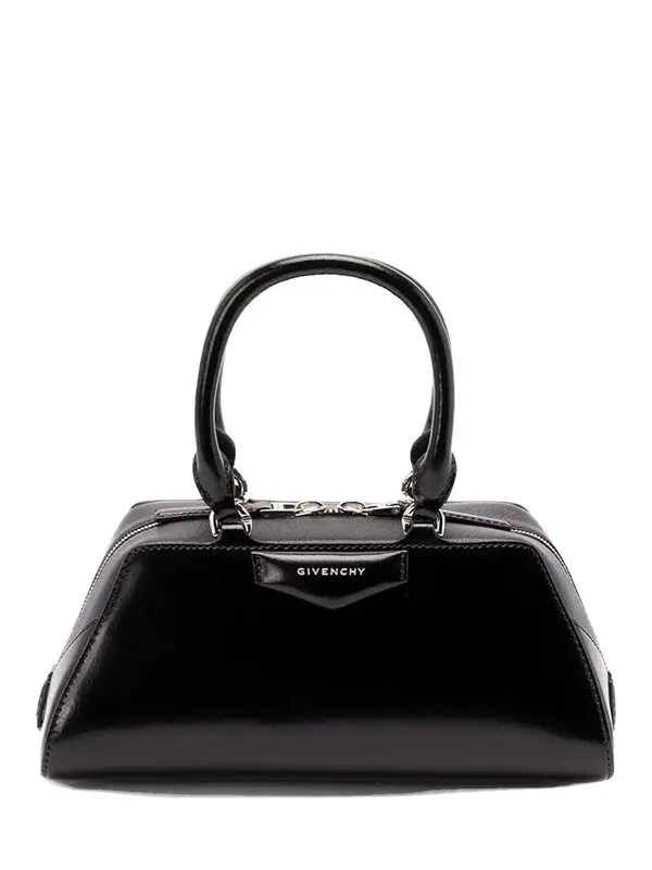 Givenchy Mini Antigona East-west Bag In Box Leather - Black