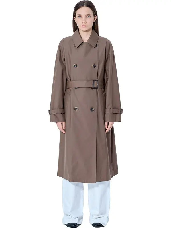 Max Mara Classic Cotton Trench Coat - Brown