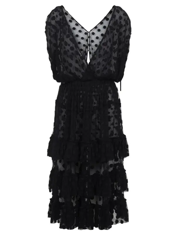 Dries Van Noten Dally Midi Dress - Black