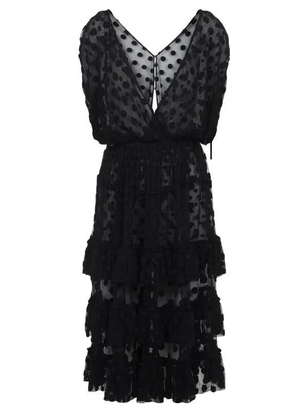 Dries Van Noten Dally Midi Dress - Black