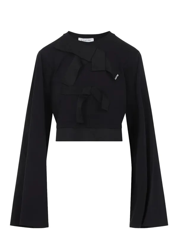 LANVIN Grosgrain Top - Black