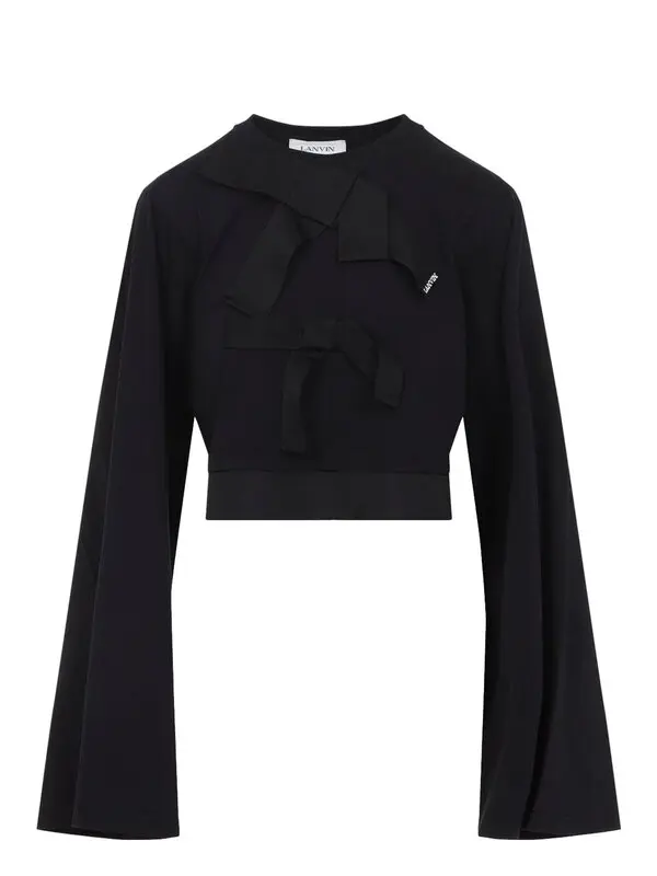 LANVIN Miu Miu Single-breasted Cotton Coat - Black