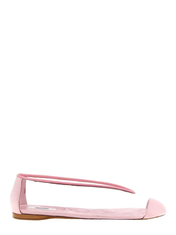 Moschino Pvc Ballet Flats - Pink