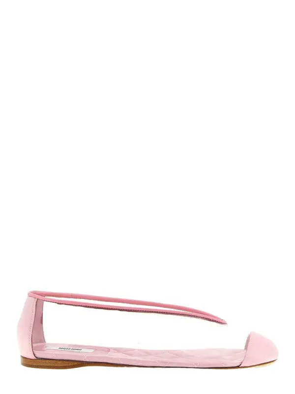 Moschino Pvc Ballet Flats - Pink