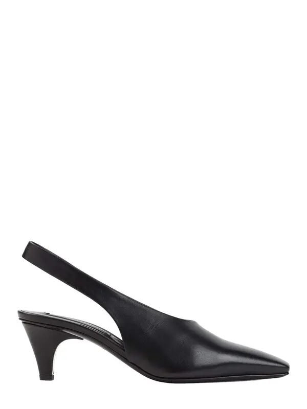 Giorgio Armani Nappa Slingback Pumps - Black