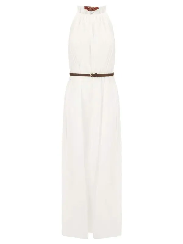 Max Mara Halter Belted Dress - Multicolor