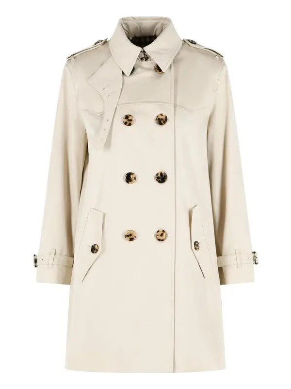 Burberry Summerside Cotton Gabardine Trench Coat - Cream