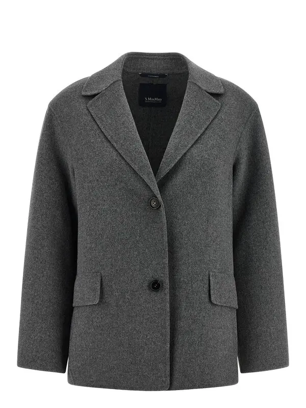 Max Mara Smmelfi Wool Blazer - Gray
