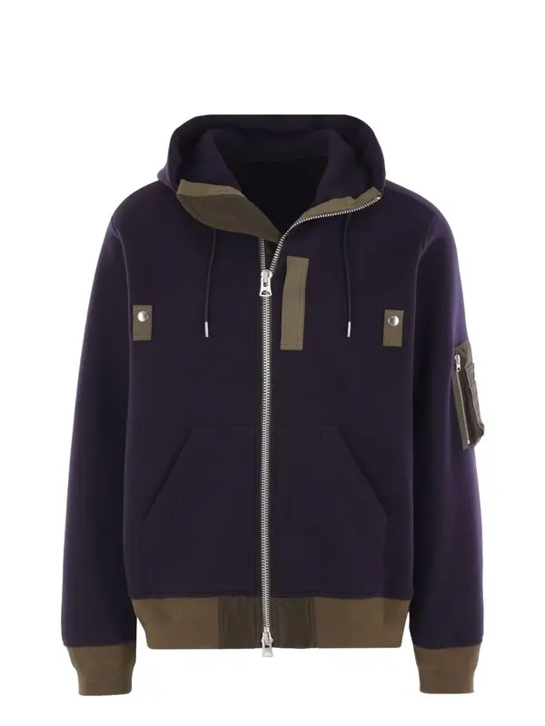 Sacai Cotton Hoodie - Multicolor