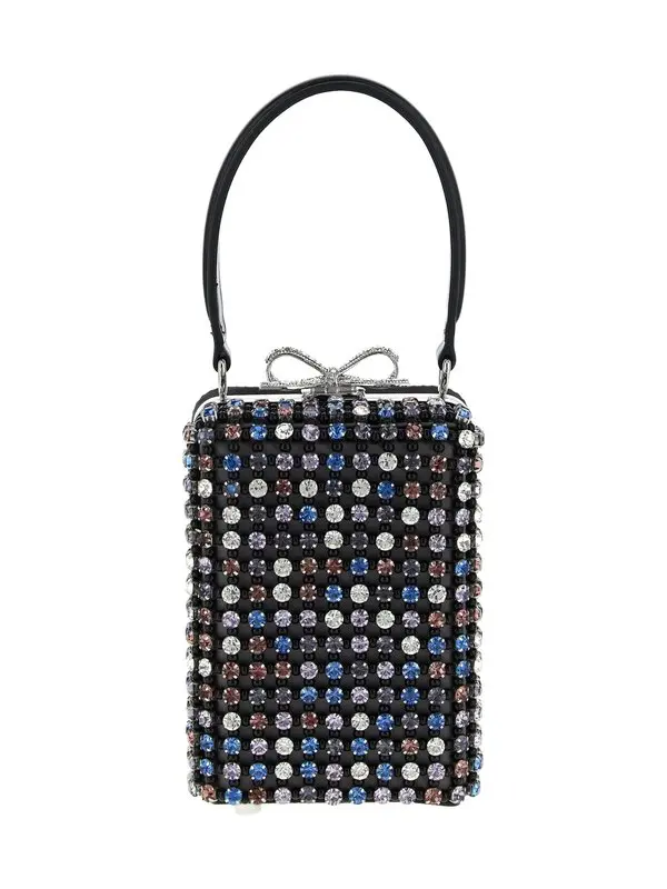 SELF-PORTRAIT Multi Crystal Chainmail' Handbag - Multicolor