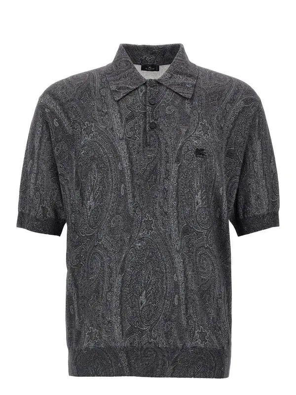 Etro Paisley' Polo Shirt - Multicolor