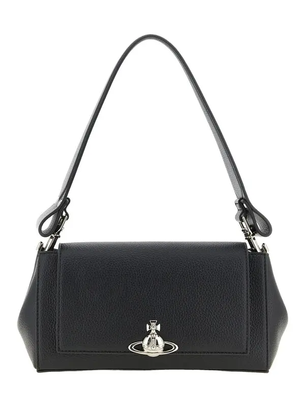 VIVIENNE WESTWOOD Hazel Medium Shoulder Bag - Black