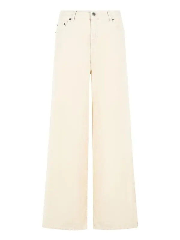 GOLDEN GOOSE Melody Cotton Pantalone - Cream