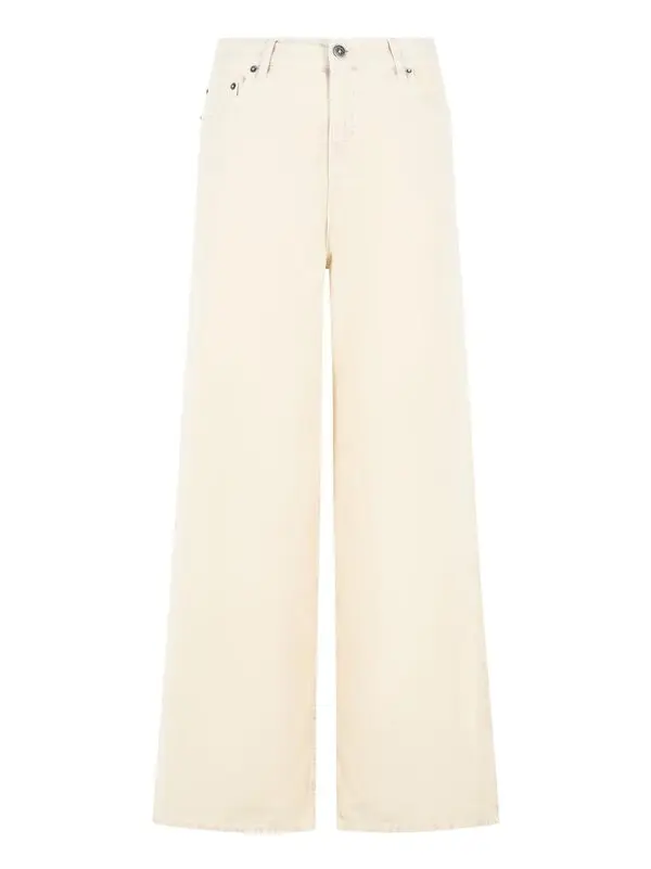 GOLDEN GOOSE Melody Cotton Pantalone - Cream