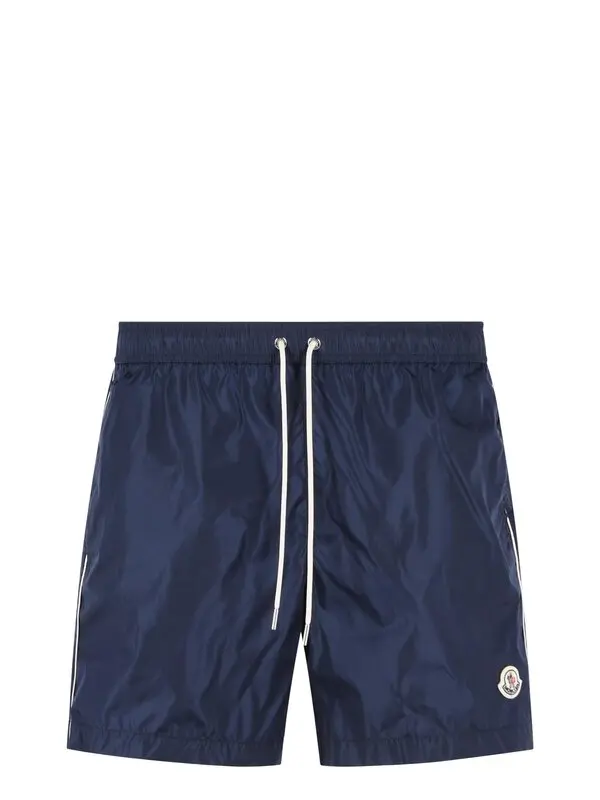 Moncler Navy Polyamide Swimsuit - Blue