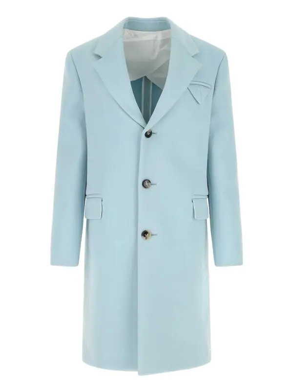Bottega Veneta Tricotine Coat - Blue