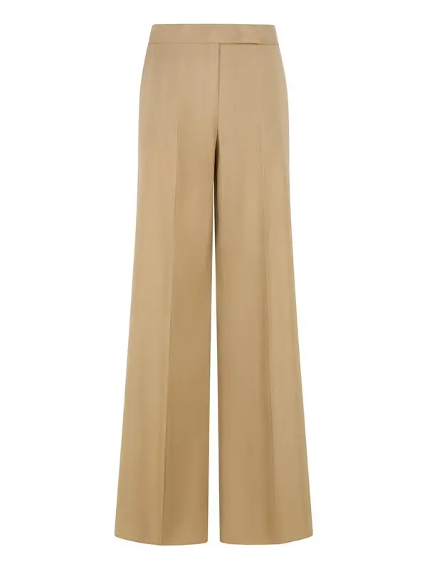 Max Mara Brontë Virgin Wool Blend Pants - Cream