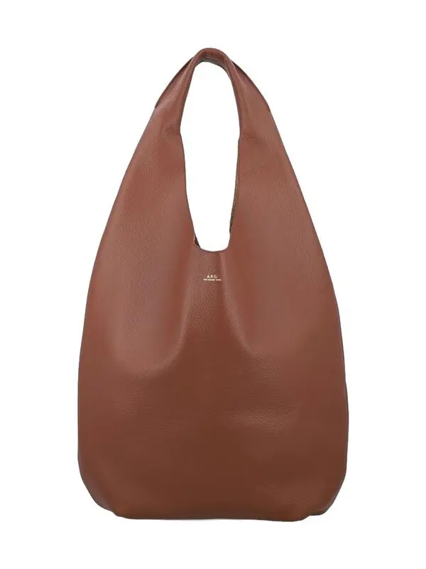 A.p.c. Leather Tote Bag - Brown
