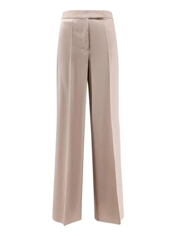Max Mara Virgin Wool, Mohair And Silk Trousers - Multicolor