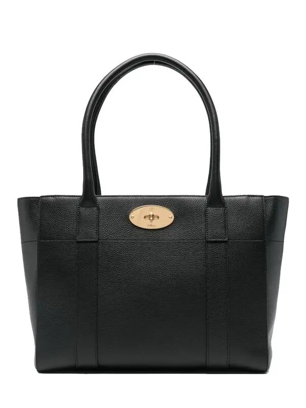 Mulberry Calf Leather Tote - Black