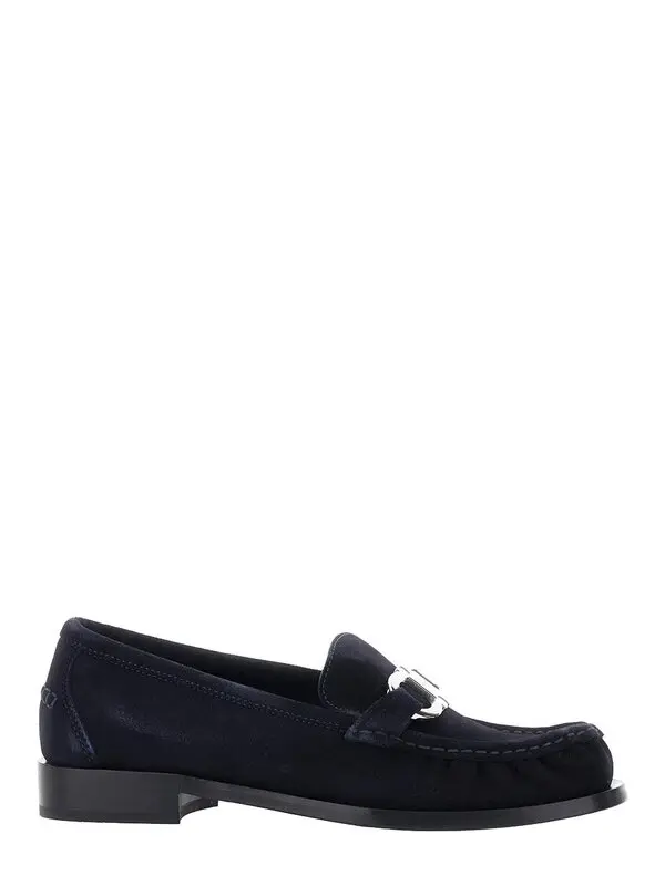 FERRAGAMO Suede Gancini Loafer - Multicolor