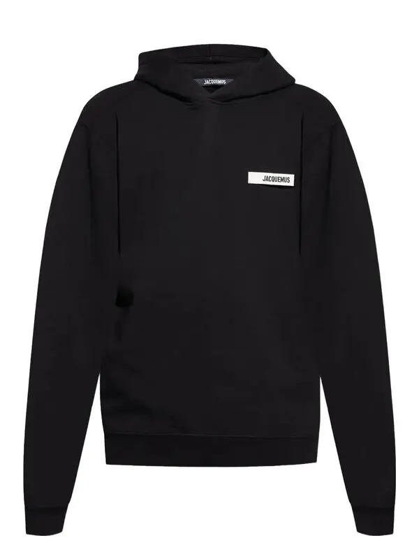 Jacquemus Le Hoodie Gros Grain - Black