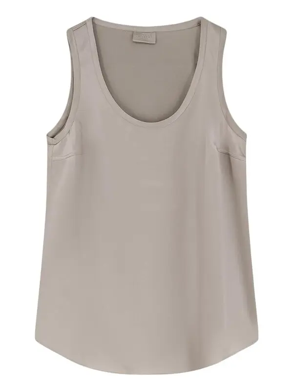 Brunello Cucinelli Stretch Silk Top - Multicolor