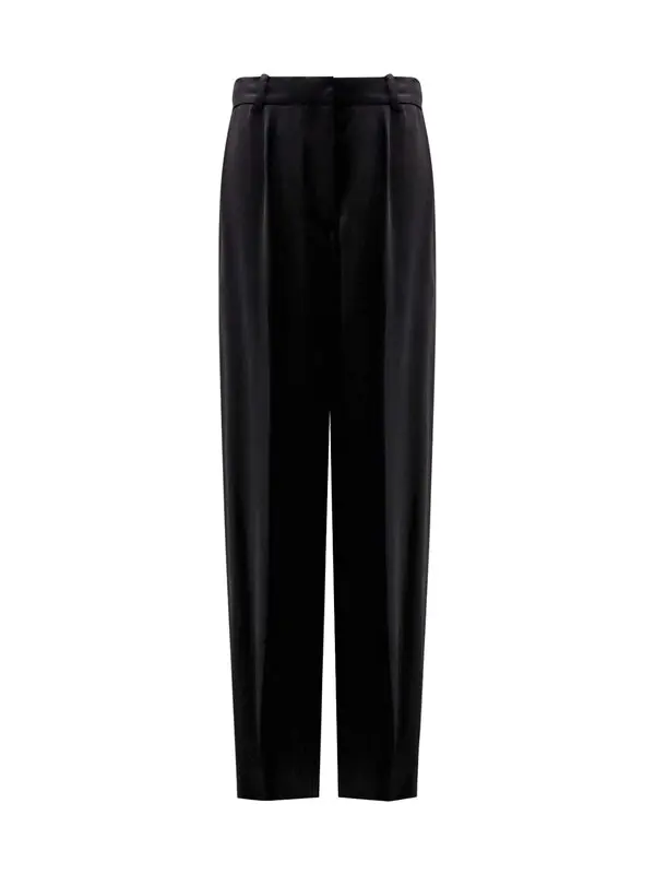 TOTEME Satin Trousers - Black