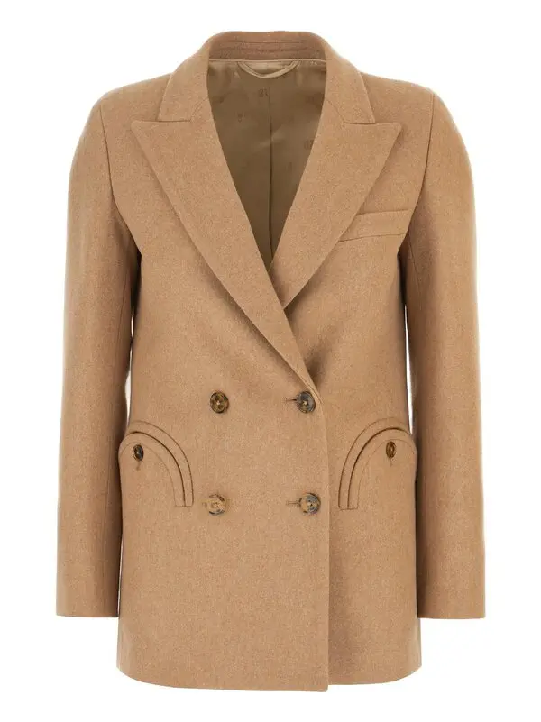 BLAZÉ MILANO Wool Double Breasted Blazer - Multicolor