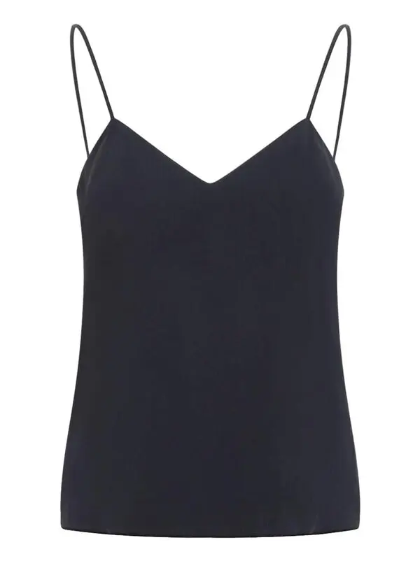 Max Mara Unghia Washed Silk Tank Top - Blue