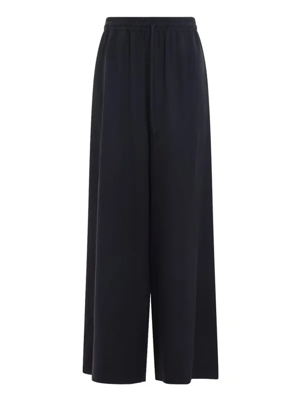Max Mara Genero Washed Silk Pants - Black