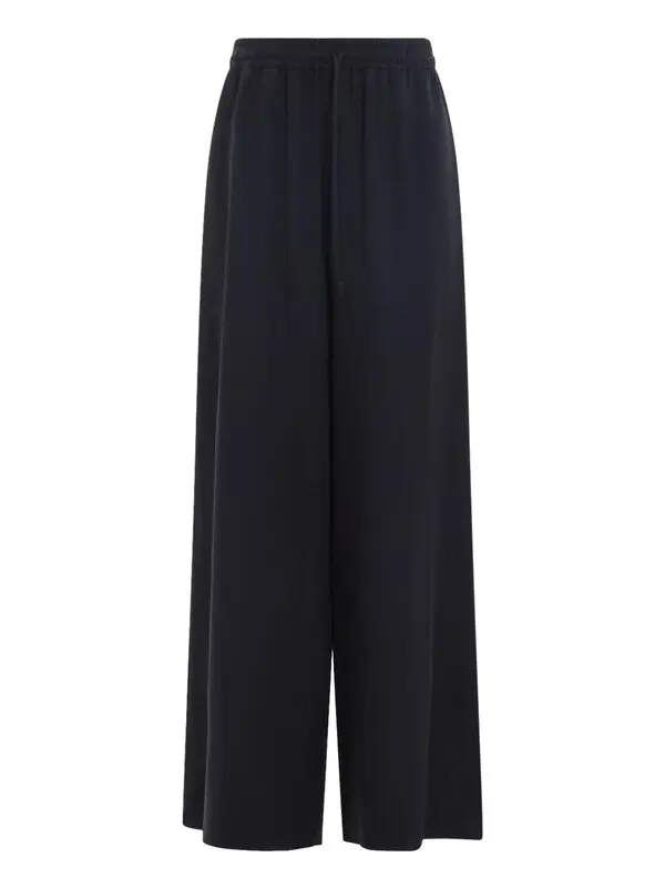 Max Mara Genero Washed Silk Pants - Black