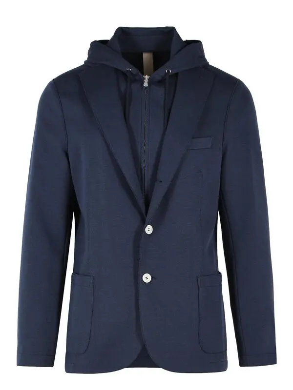 Eleventy Cotton Blend Blazer - Blue