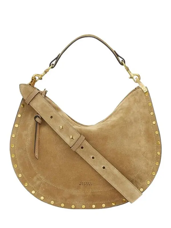 Isabel Marant Étoile Oskan Zip Calf Suede Handbag - Brown