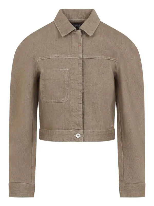 Jacquemus Ovalo Cargo Jacket - Brown