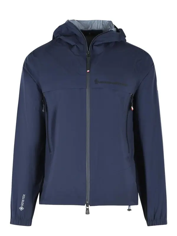 Moncler Shipton' Navy 'gore-tex' Foldable Shell Jacket - Blue