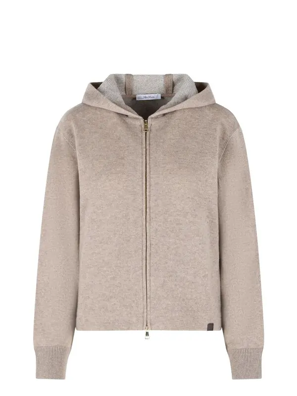 Max Mara Beige Cashmere And Virgin Wool Sweatshirt - Cream
