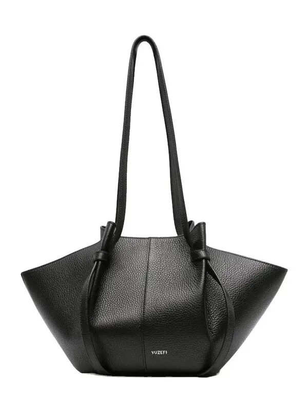 Yuzefi Calf Leather Tote Bag - Black