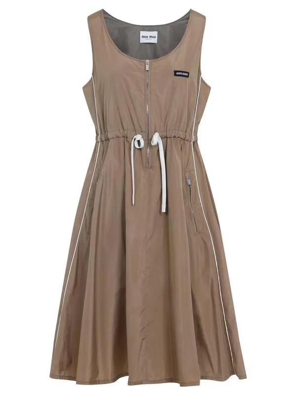 Miu Miu Silk Blend Mini Dress - Multicolor