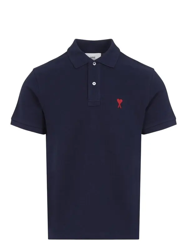 AMI Paris Polo Shirt - Blue
