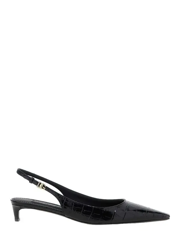 Dolce & Gabbana Mun Slingback Pumps - Black