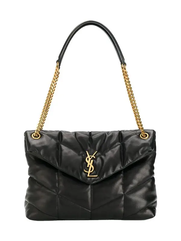 Saint Laurent Loulou Puffer Bag - Black