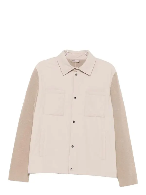 Herno Panelled Point Collar Jacket - Multicolor