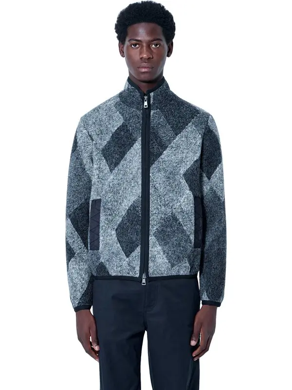 Moncler Zip Up Cardigan - Gray