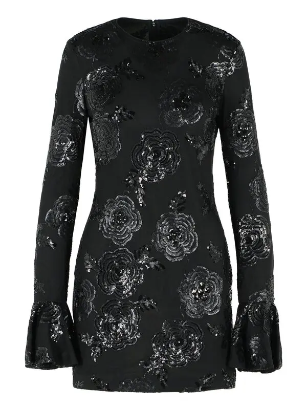 ROTATE BY BIRGER CHRISTENSEN Polyester Mini Dress - Black