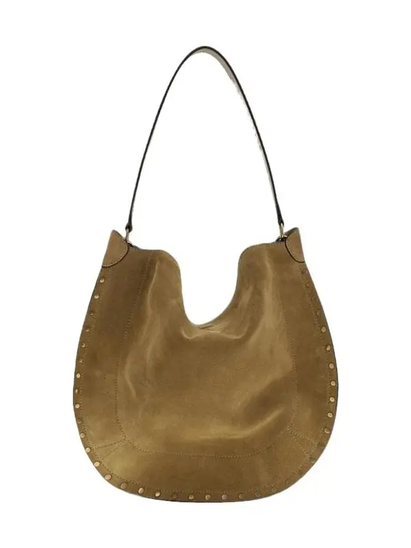 Isabel Marant Étoile Oskan Suede Calfskin Shoulder Bag - Cream